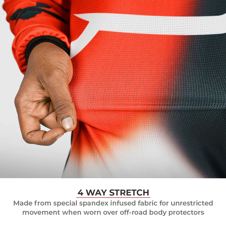 Viaterra Dirt Jersey Flow - Red – Fynx Moto