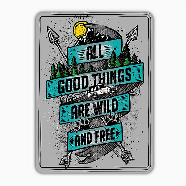100 Kmph Wild and Free Sticker – Fynx Moto